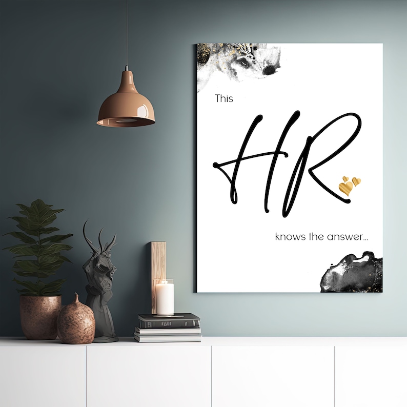 HR Poster Posters for Human Resources Gift Print for - Etsy