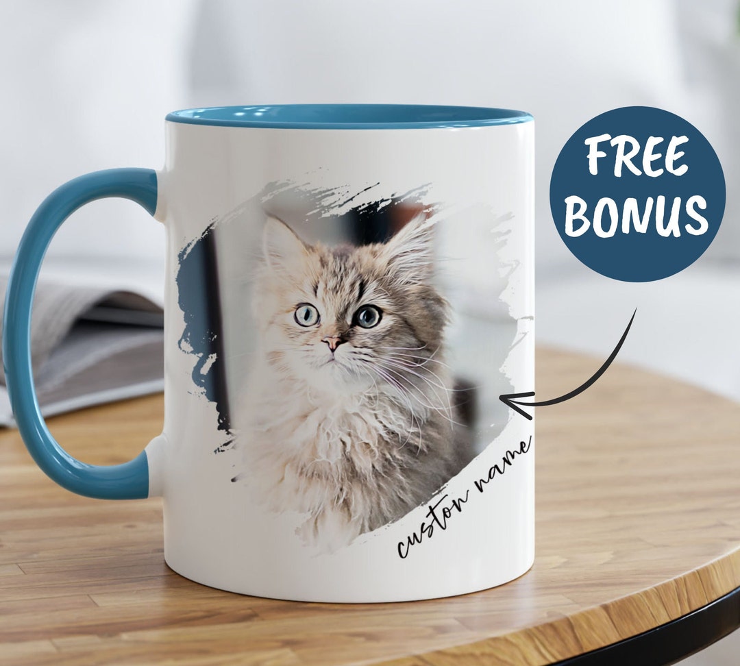 Cat Mug, Custom Cat Mug, Custom Pet Mug, Cat Mug Custom, Customized Mug ...