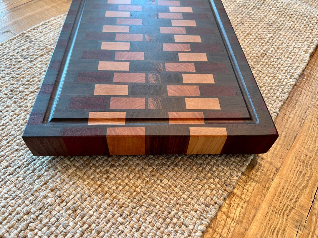 Brick Pattern End Grain Cutting Board - Etsy