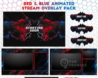 Twitch Overlay Red - Etsy