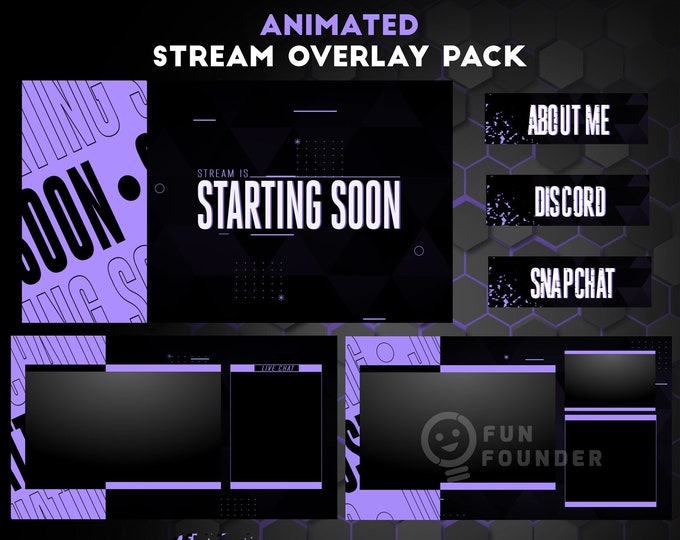 Twitch Animated Scenes Starry Night Cosmic Stars Intermission Screens ...