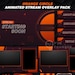 Orange Circle Animated Stream Overlay Pack: Twitch Graphics (digital ...