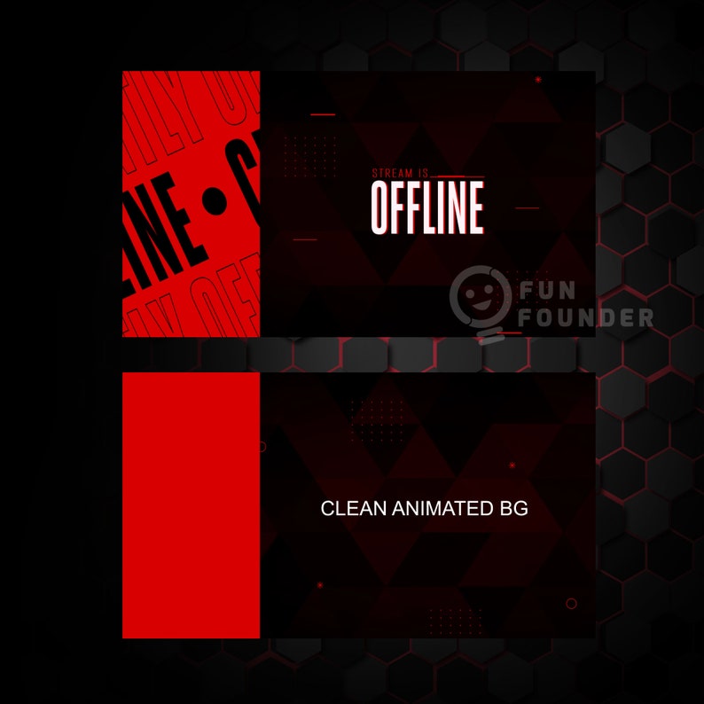 Twitch Overlay Package | Red Animated Stream Overlay Pack | Red Twitch ...