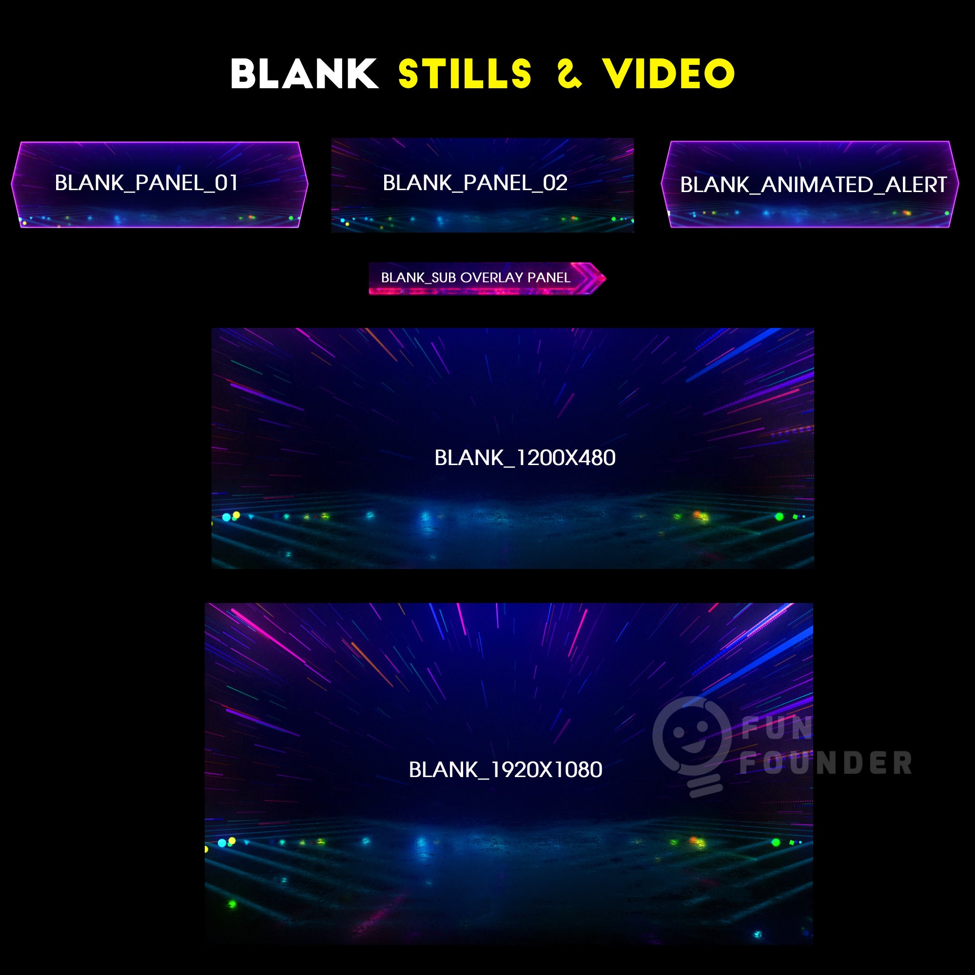 Twitch Overlay Package Animated Stream Overlay Package - Etsy