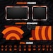 Orange Circle Animated Stream Overlay Pack: Twitch Graphics (digital ...
