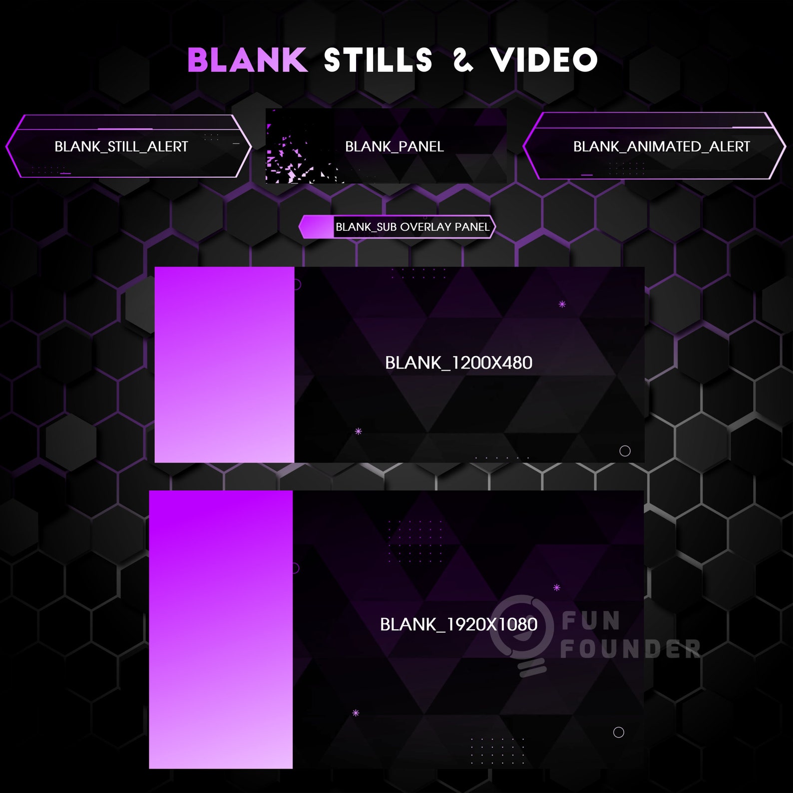 Twitch Overlay Package | Purple White Animated Stream Overlay Pack ...