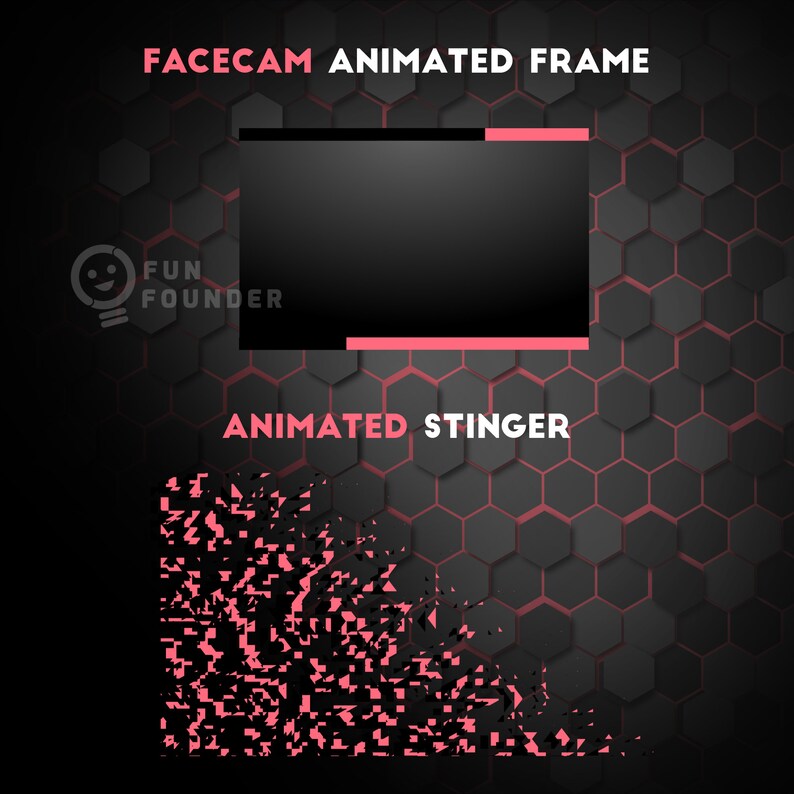 Twitch Overlay Package | Pink Animated Stream Overlay Pack | Cool ...