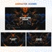 Orange Blue Animated Stream Overlay Pack | Twitch Overlay Pack ...