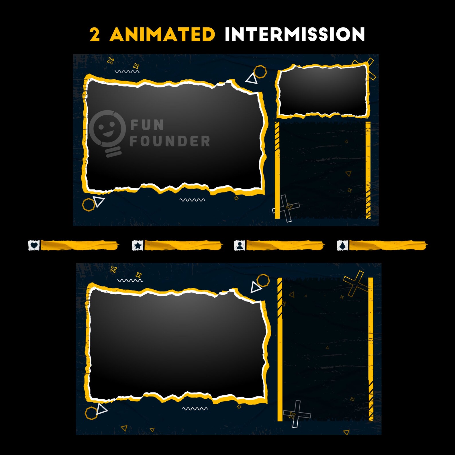 Rough Animated Stream Overlay Pack: Twitch Graphics (digital Download ...