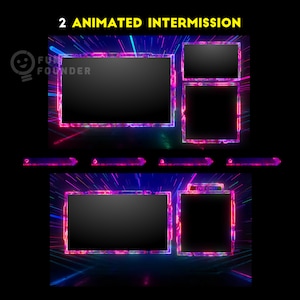Twitch Overlay Package | Animated Stream Overlay Package | Colourful ...