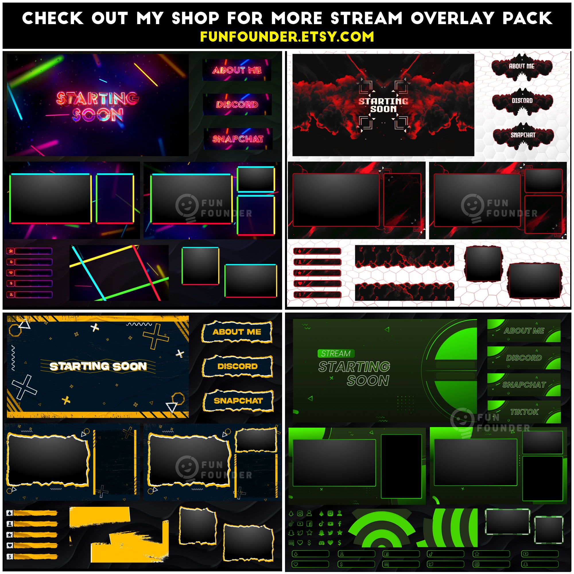 Blue Circle Animated Stream Overlay Pack Twitch Overlay - Etsy UK