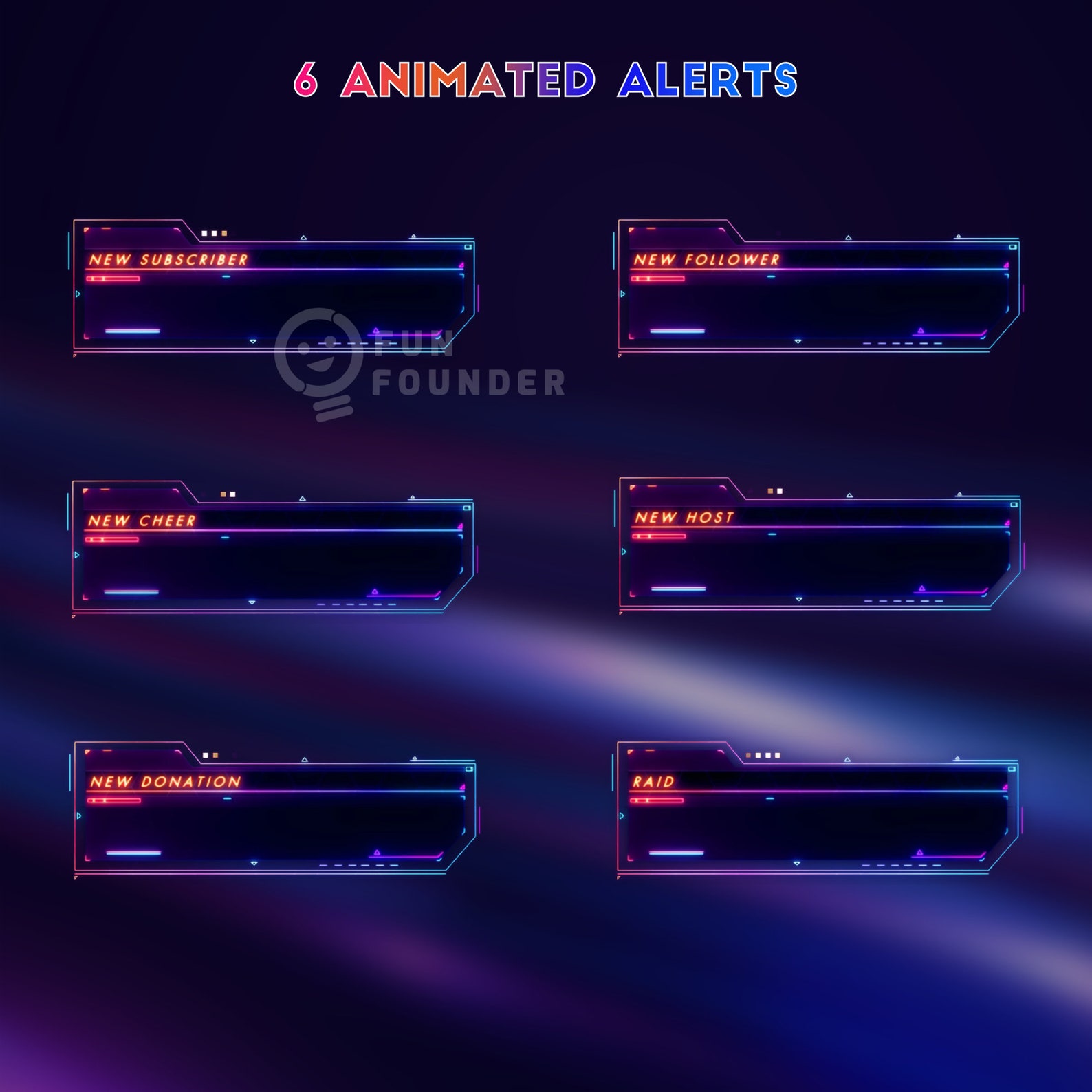 Cool Animated Stream Overlay Pack Thunder Twitch Overlay - Etsy