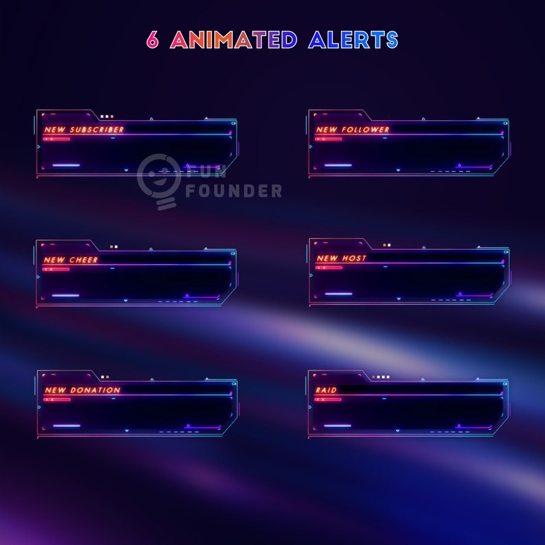 Cool Animated Stream Overlay Pack Thunder Twitch Overlay - Etsy