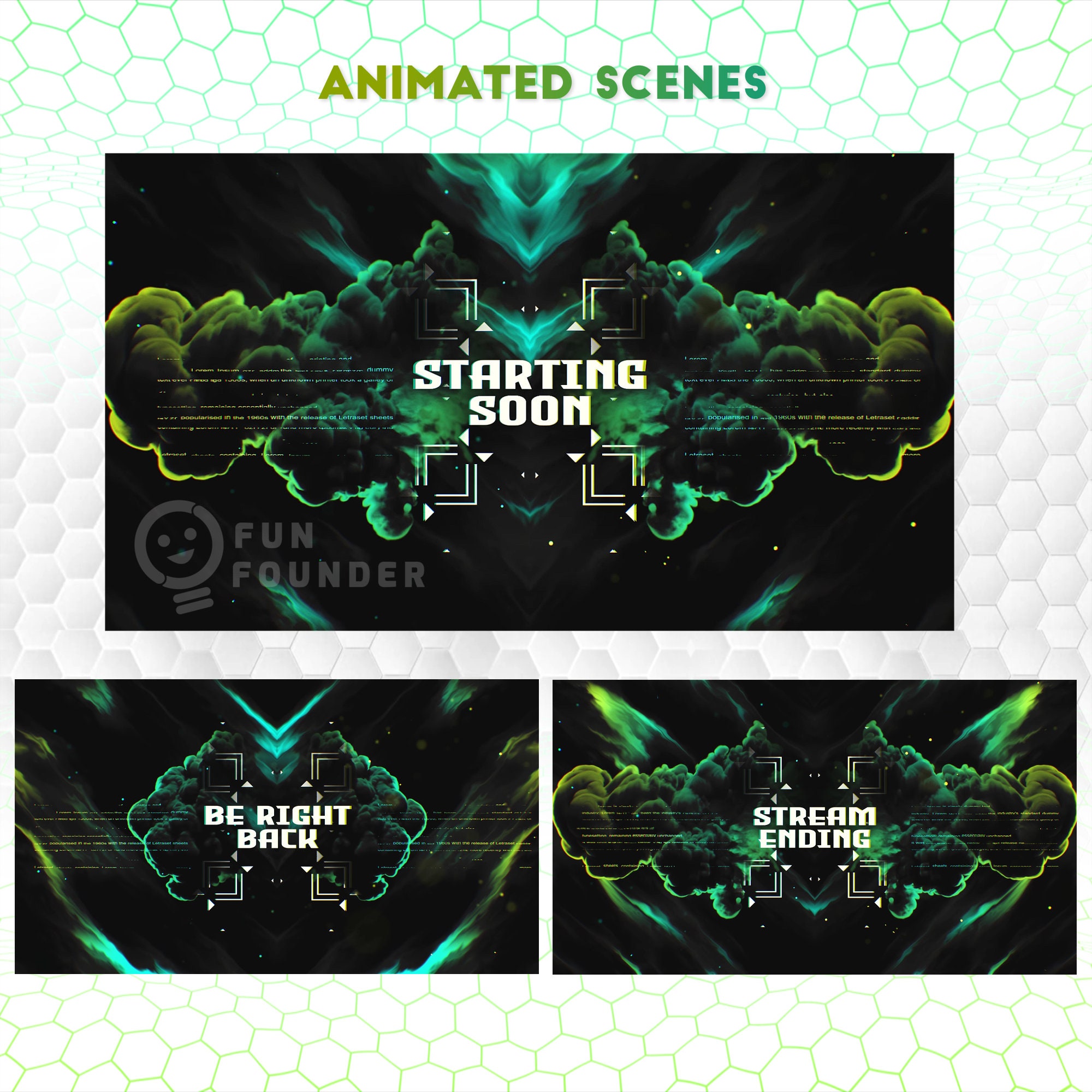 Polar Night Animated Stream Overlay Pack | Twitch Overlay Pack | Aurora ...