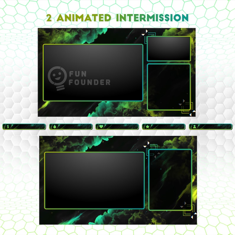 Polar Night Animated Stream Overlay Pack | Twitch Overlay Pack | Aurora ...