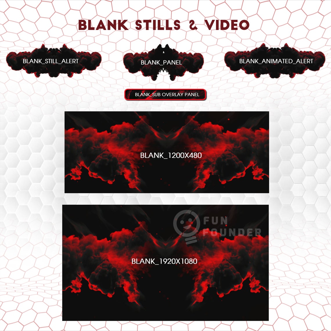 Twitch Overlay Package Red Night Animated Stream Overlay - Etsy
