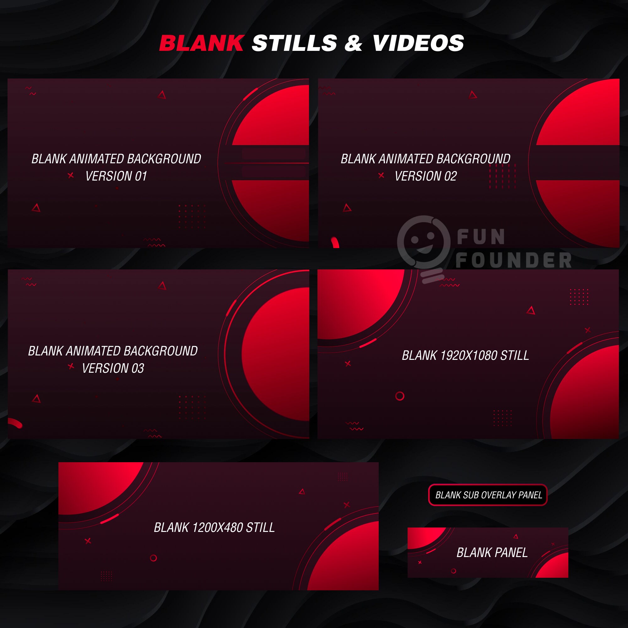 Red Circle Animated Stream Overlay Pack Twitch Overlay - Etsy UK