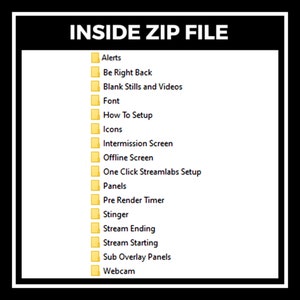 Orange Circle Animated Stream Overlay Pack: Twitch Graphics (digital ...