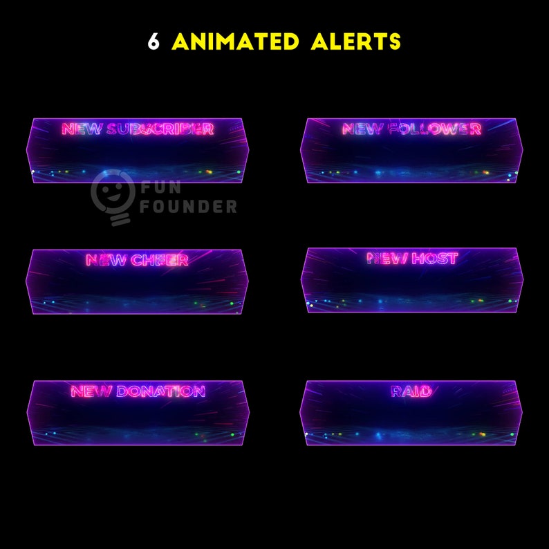 Twitch Overlay Package Animated Stream Overlay Package - Etsy