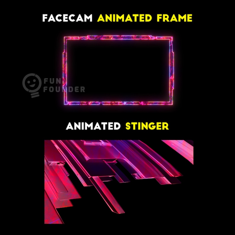 Twitch Overlay Package Animated Stream Overlay Package - Etsy