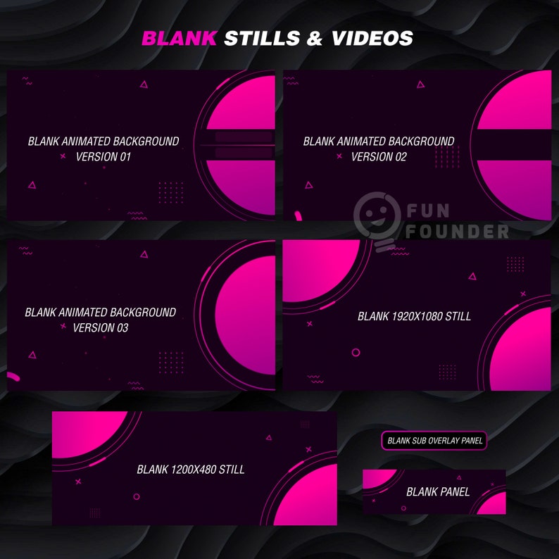 Pink Circle Animated Stream Overlay Pack Twitch Overlay - Etsy