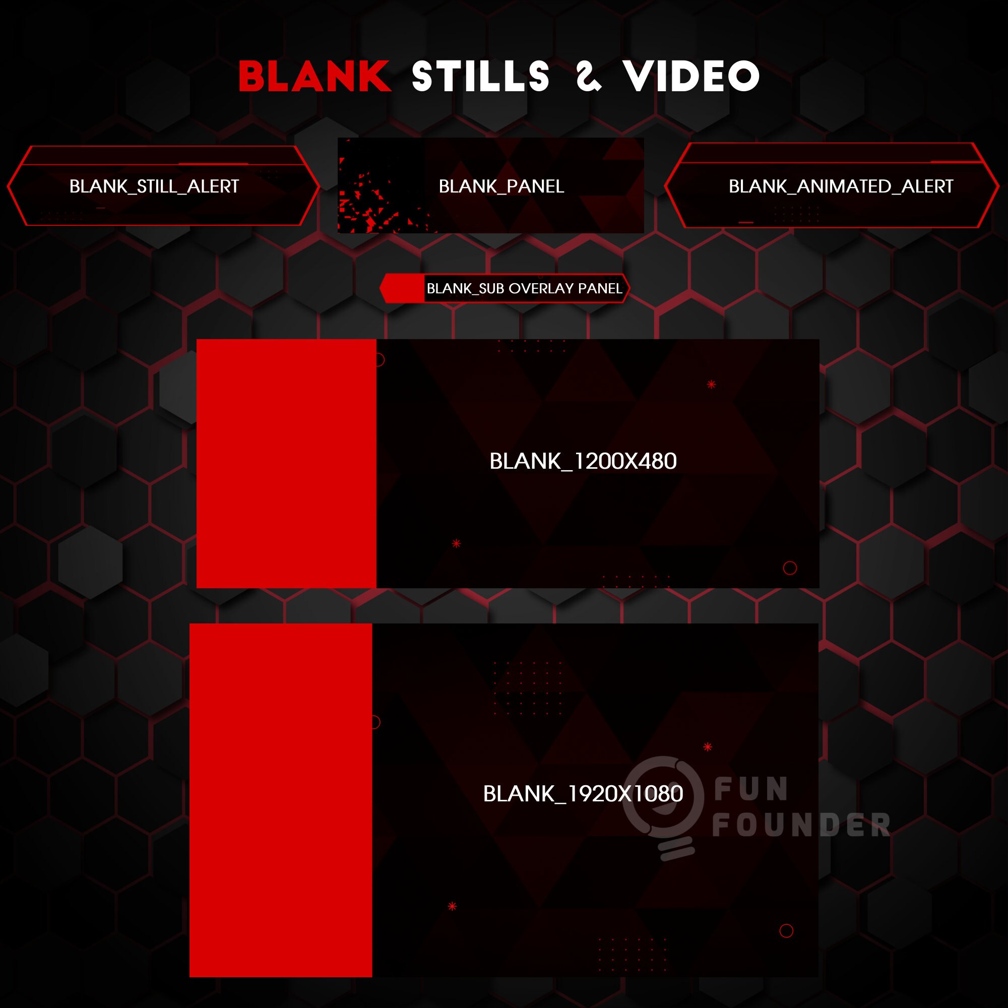 Twitch Overlay Package Red Animated Stream Overlay Pack - Etsy UK