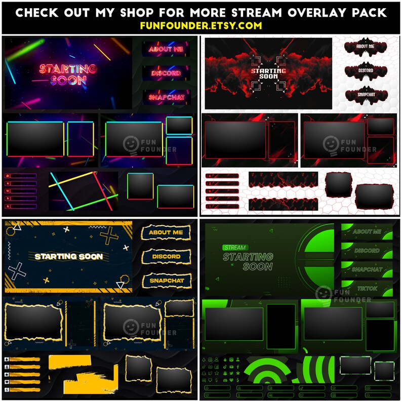 Pink Circle Animated Stream Overlay Pack (digital Download) - Etsy