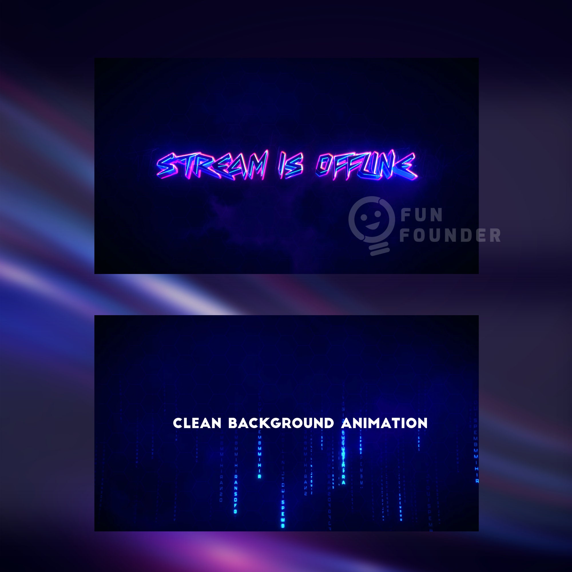 Cool Animated Stream Overlay Pack | Thunder Twitch Overlay Package ...