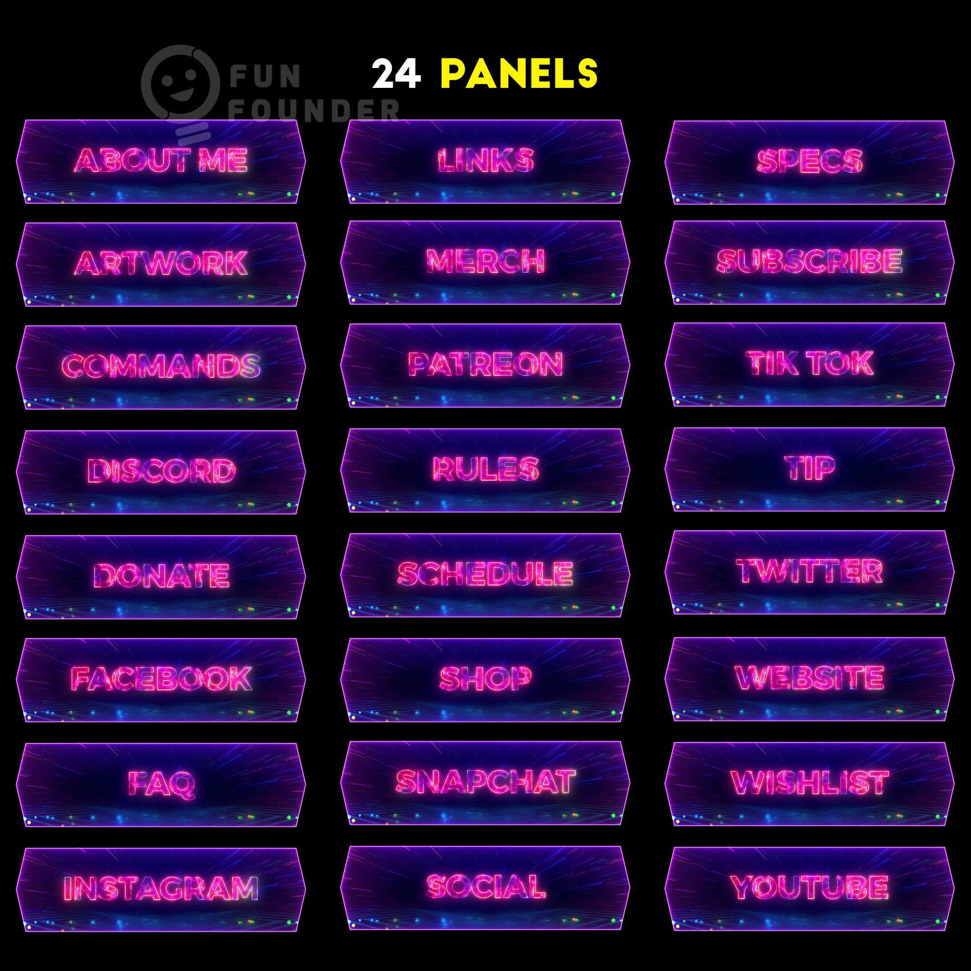 Twitch Overlay Package | Animated Stream Overlay Package | Colourful ...