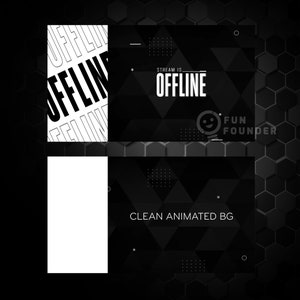 Twitch Overlay Package | Black and White Animated Stream Overlay Pack ...