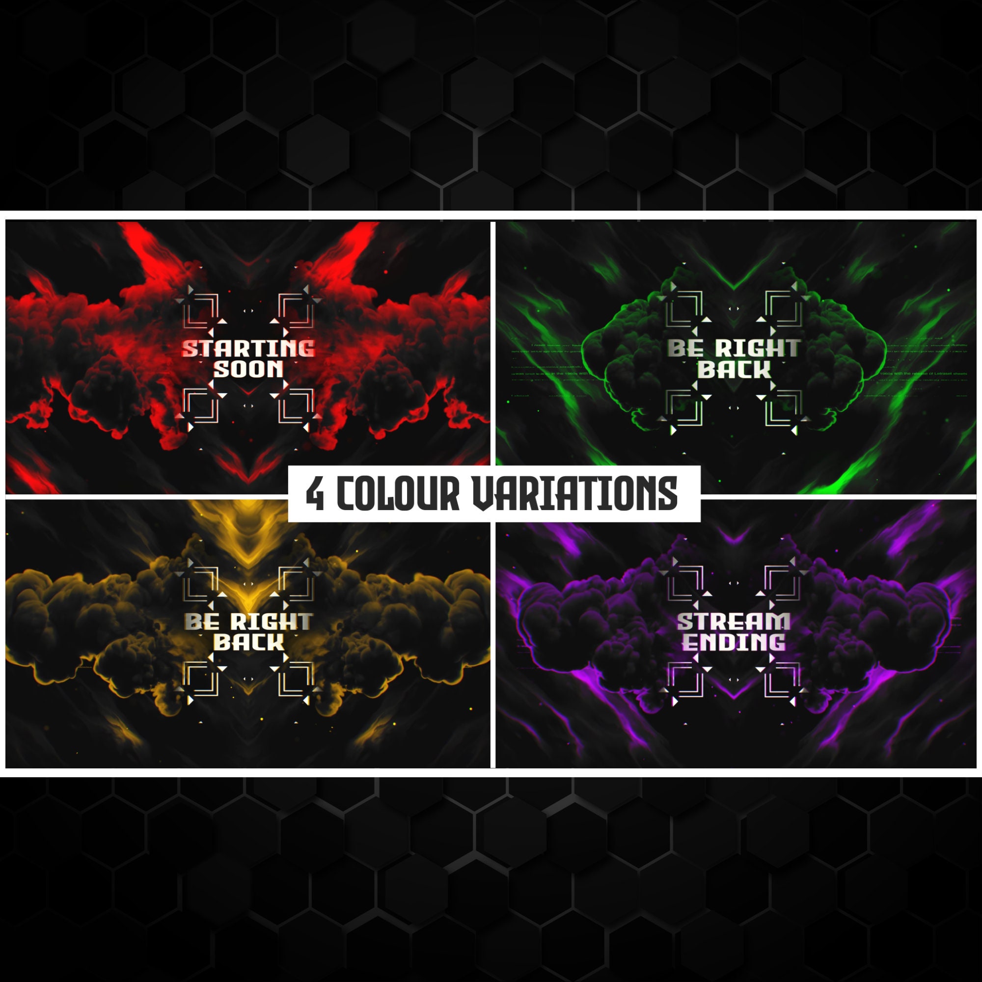 Blue Night Animated Stream Overlay Pack Twitch Overlay - Etsy UK