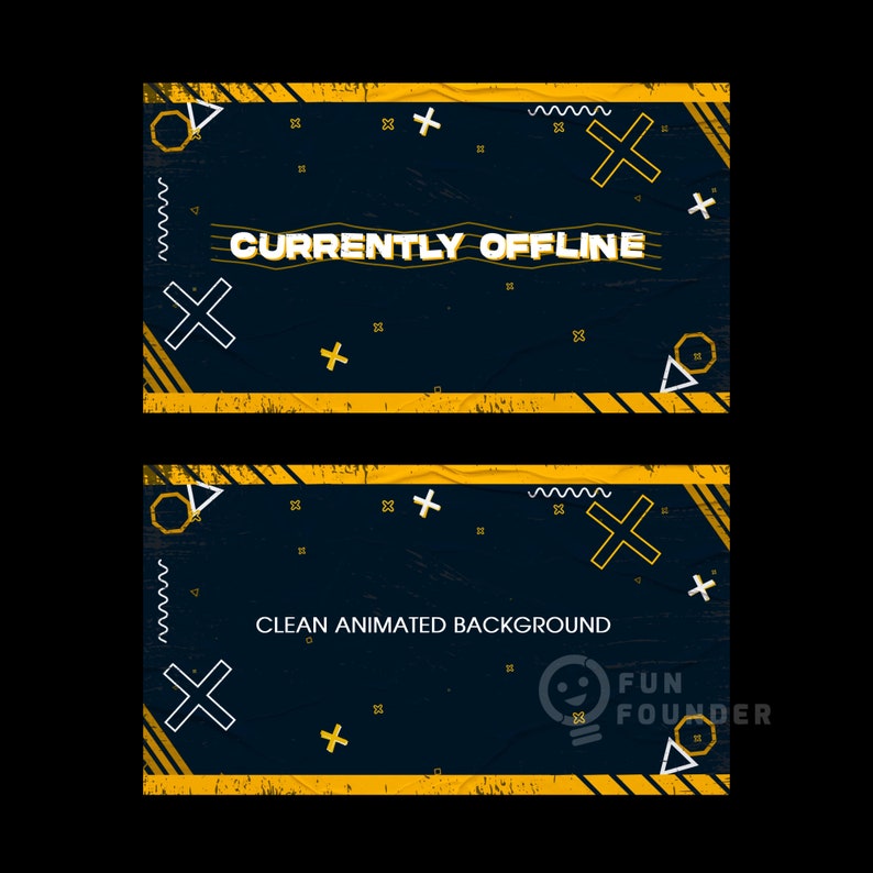 Rough Animated Stream Overlay Pack Twitch Overlay Package - Etsy