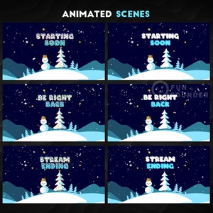 Christmas & Winter Stream Overlay Pack | XMAS Stream Overlay Pack ...