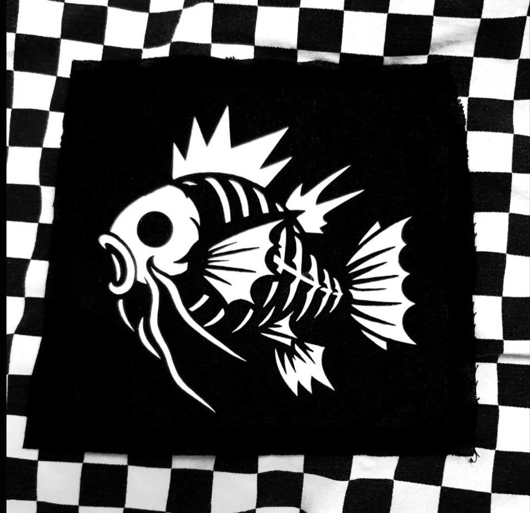 Magikarp Skeleton - Cloth Patch - Etsy