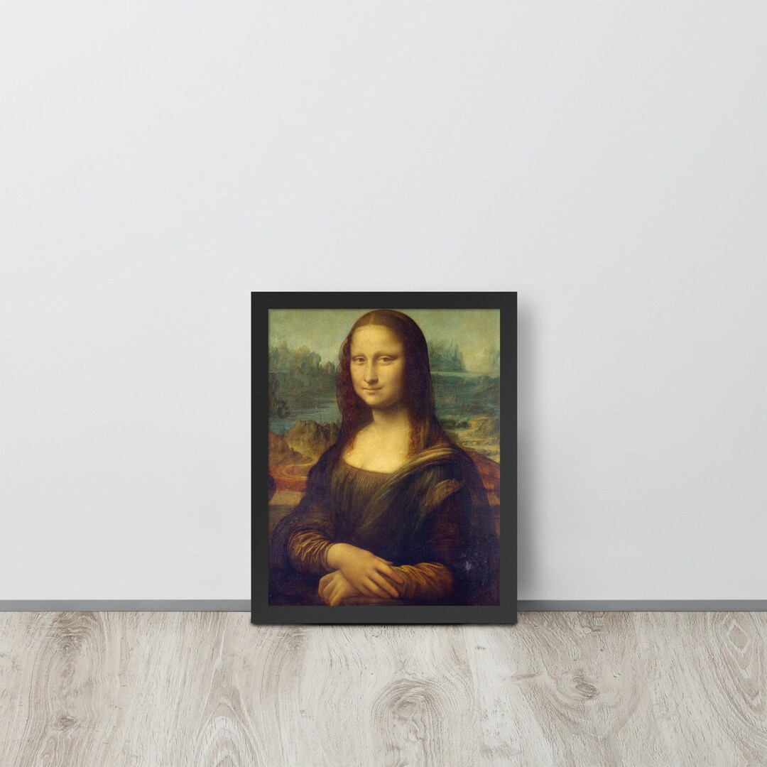 Mona Lisa Leonardo Da Vinci, Framed Photo Paper Poster - Etsy