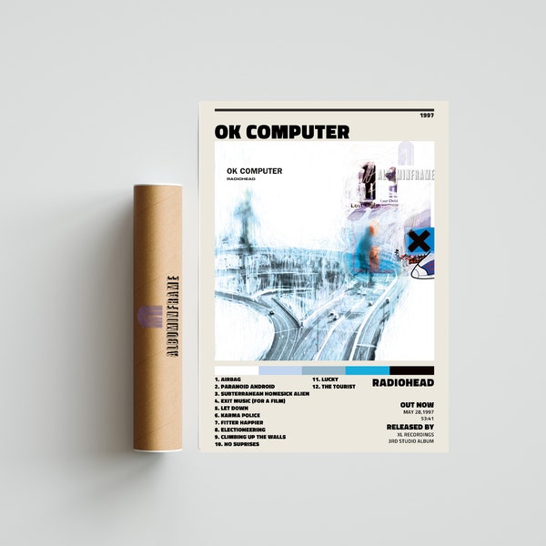 Radiohead Poster Ok Computer - Etsy