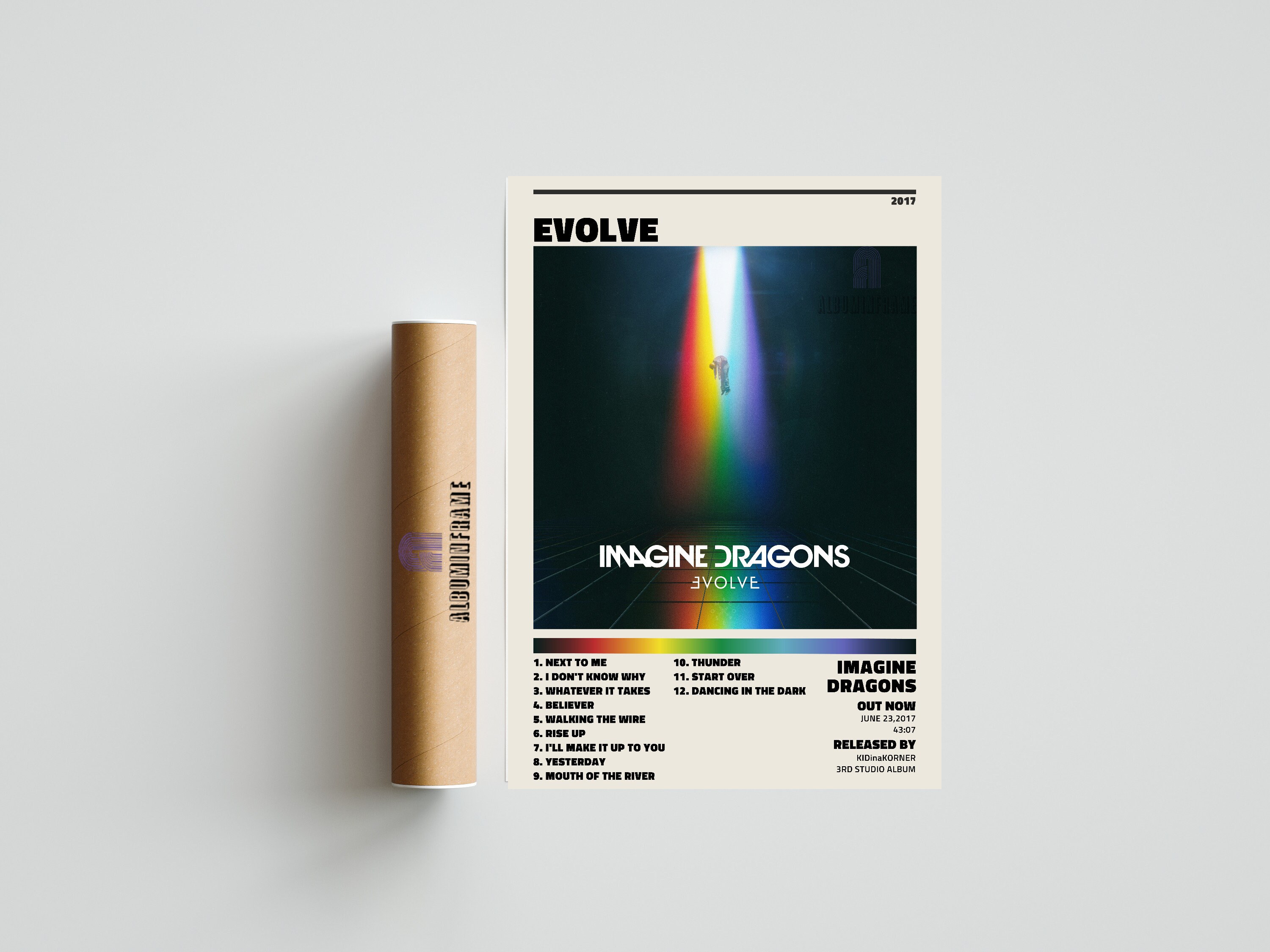 Imagine Dragons - Evolve Album Cover Poster sold by Alexandra ...