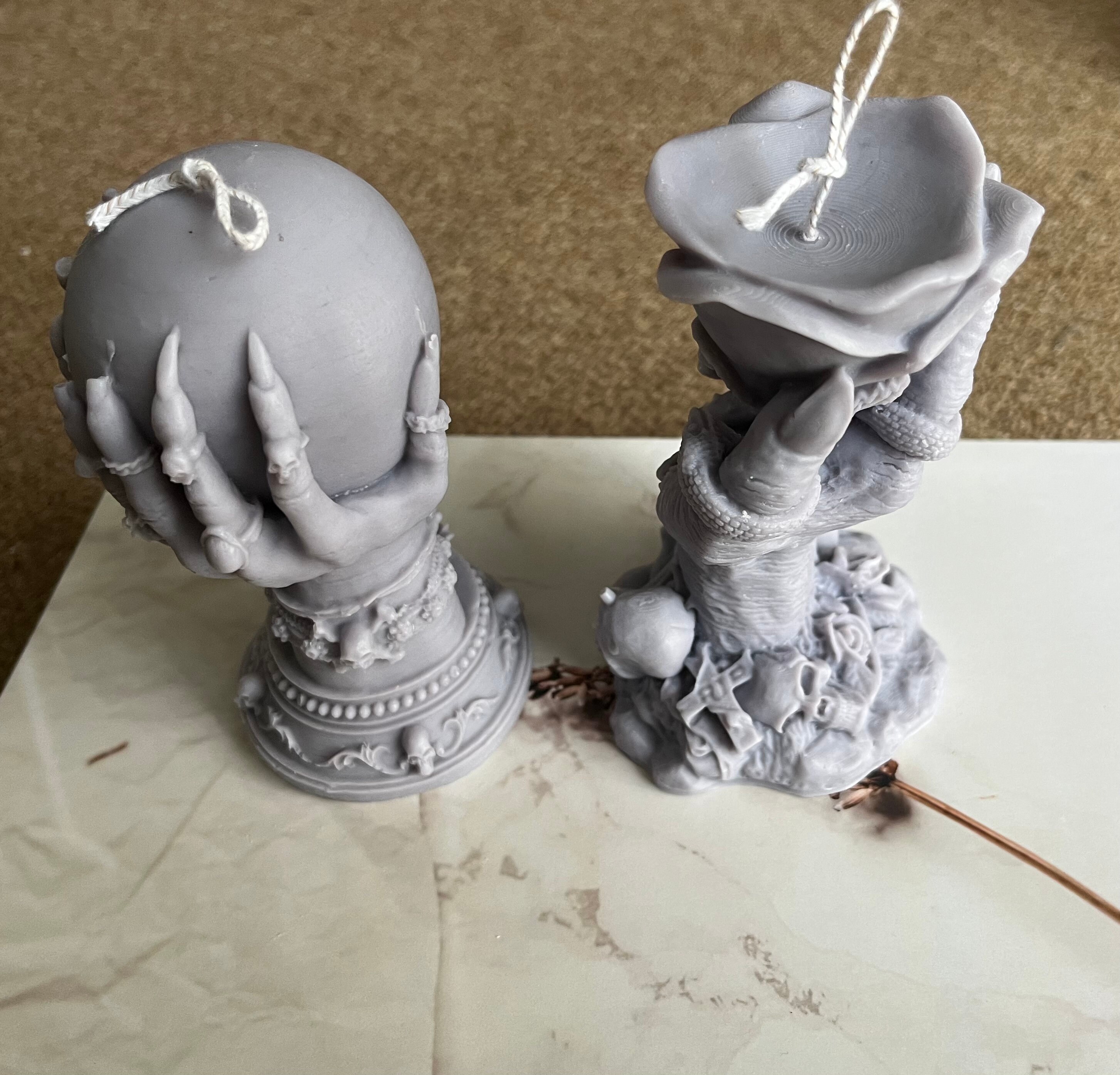Rose Hand Candle Ghost Claw Magic Hand Candle Decorative - Etsy