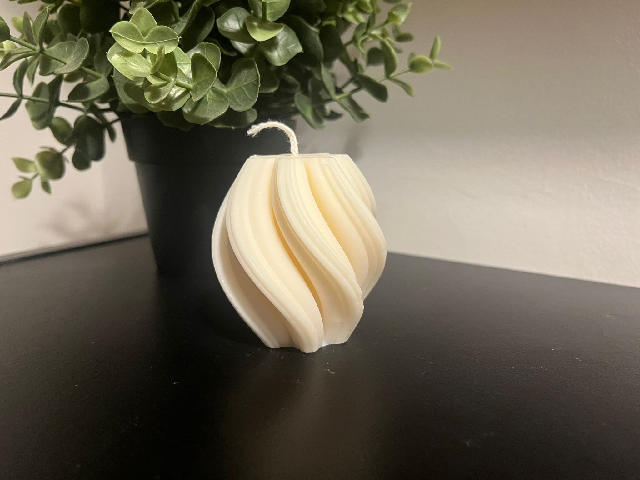 Set Swirl Candles Decorative Candles Home Décor Pillar - Etsy UK