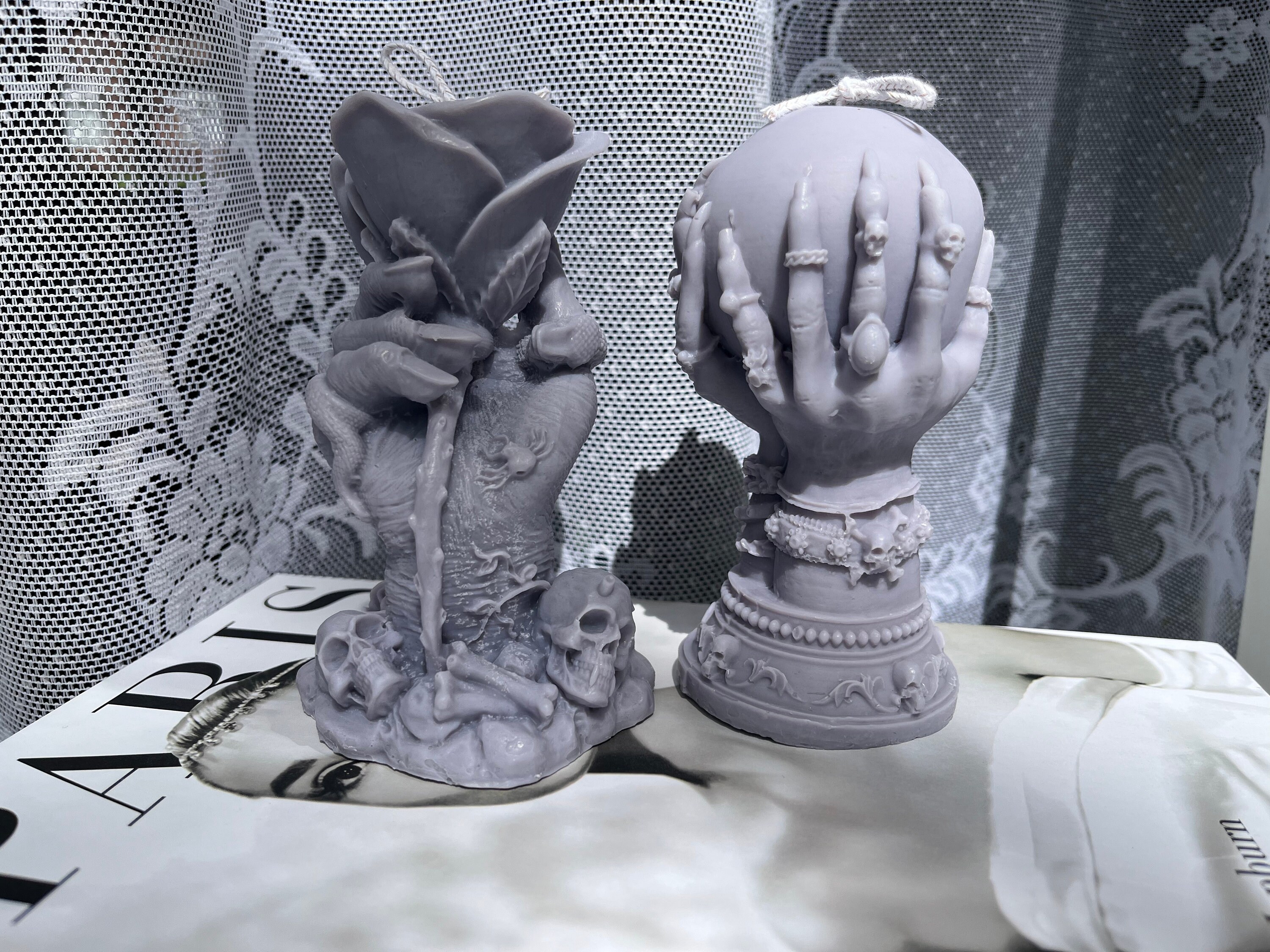 Rose Hand Candle Ghost Claw Magic Hand Candle Decorative - Etsy