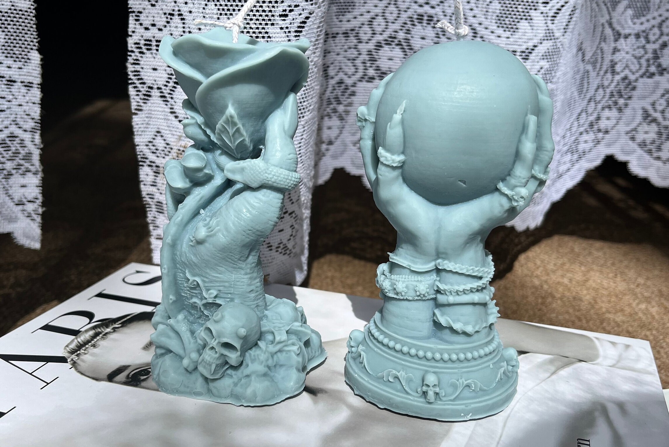 Rose Hand Candle Ghost Claw Magic Hand Candle Decorative - Etsy