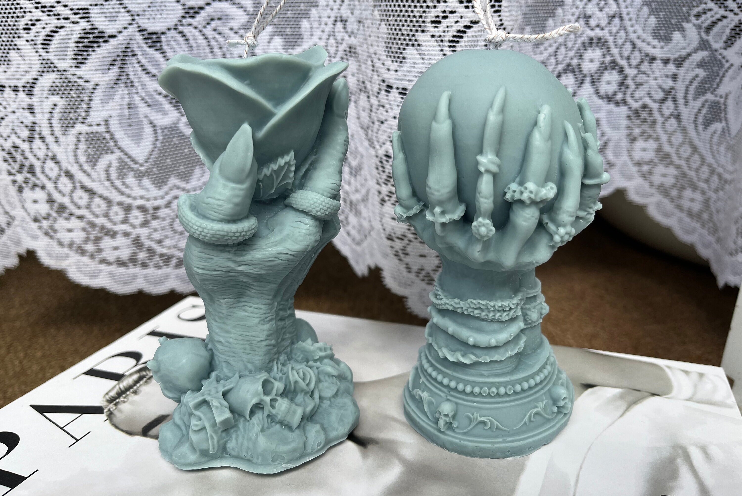 Rose Hand Candle Ghost Claw Magic Hand Candle Decorative - Etsy