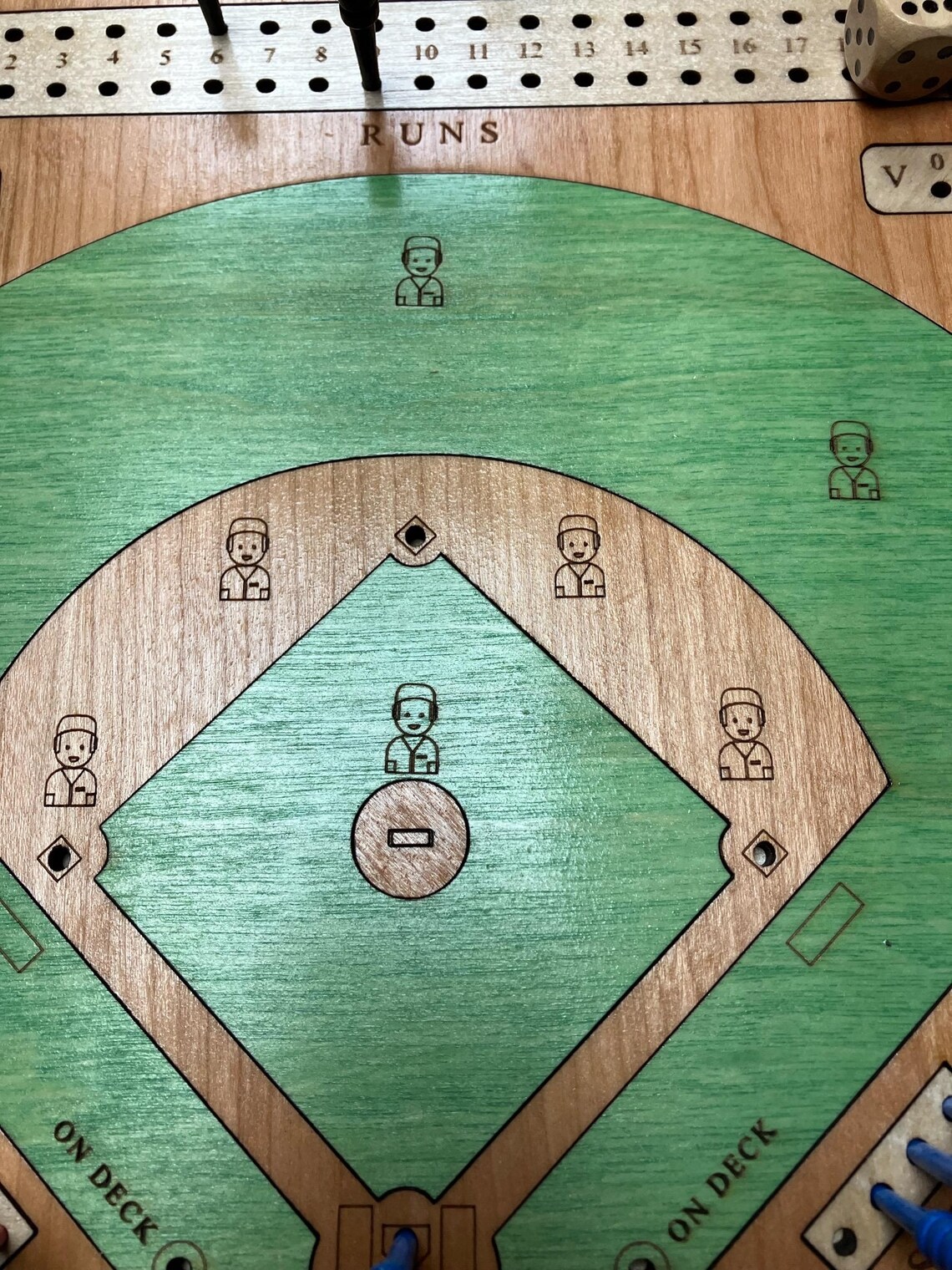 Laser-cut Baseball Board Game: Family Game Night Fun - Etsy