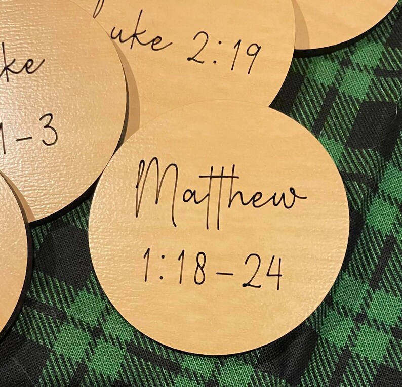 Christmas Story Tokens: Christian Advent Calendar for Kids - Etsy