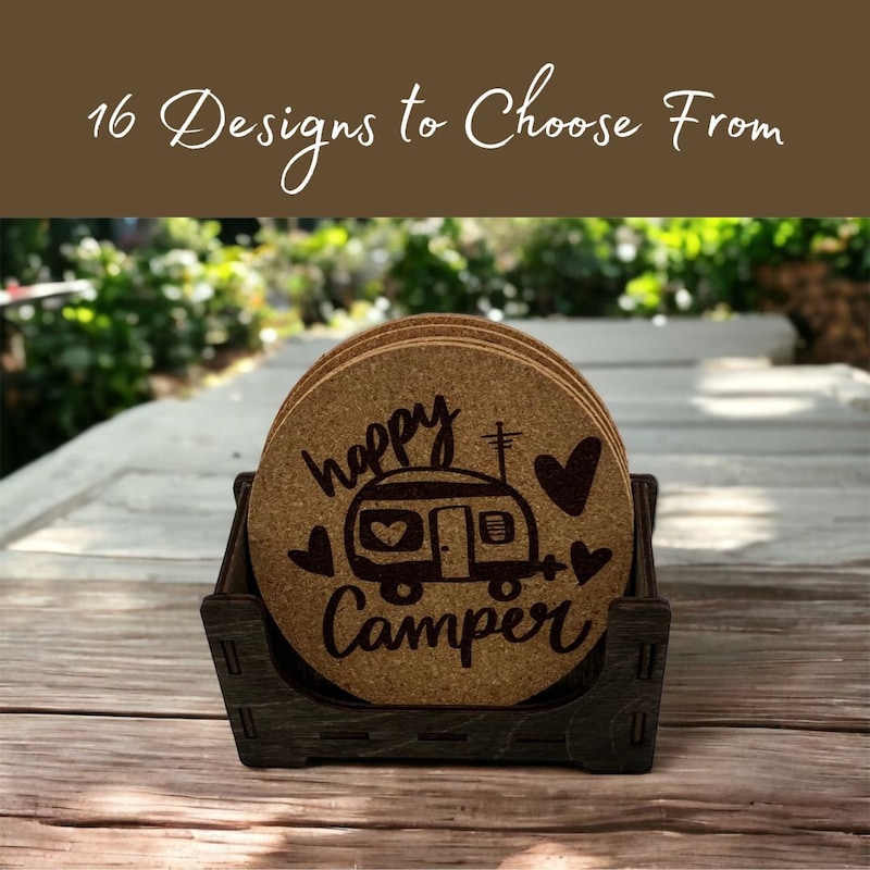 Camper Cork Coasters - Etsy