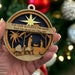 Nativity Ornament, Religious Ornament, Manger Scene, John 3:16 - Etsy