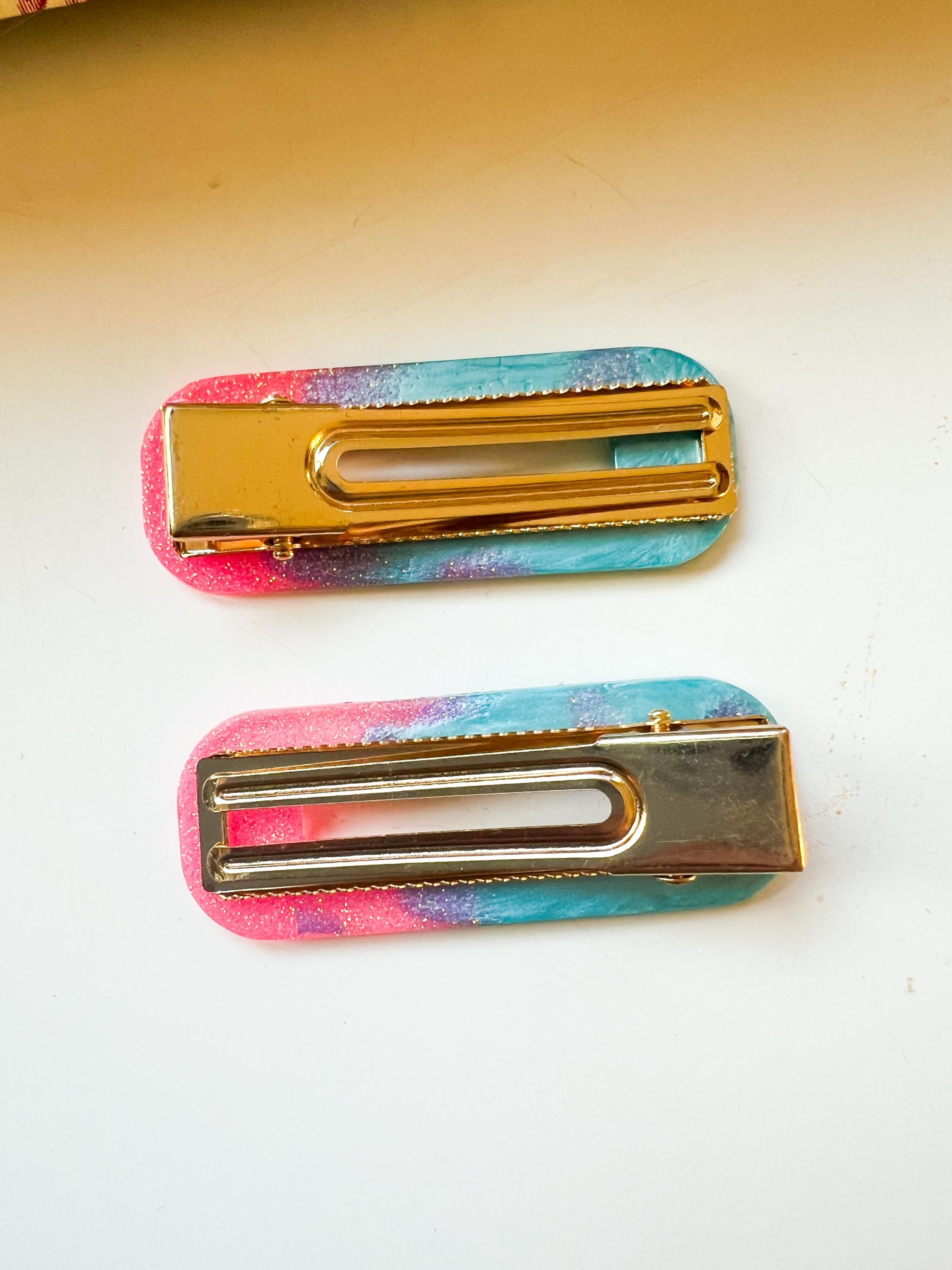 90s Hair Clips Y2K Hair Accessories Rectangle Hair Clips for Thick Hair ...