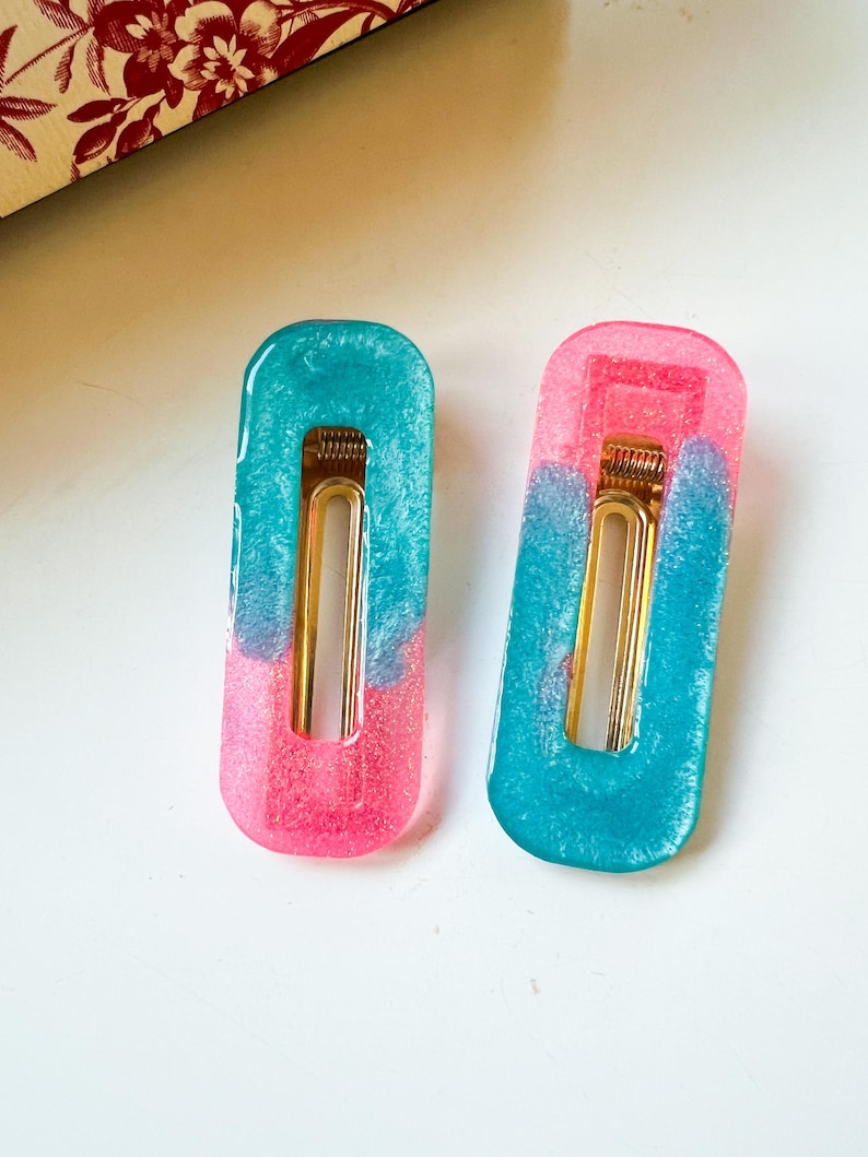 90s Hair Clips Y2K Hair Accessories Rectangle Hair Clips for Thick Hair ...