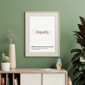 Empathy Definiton Printable Wall Art, Download Wall Art, Inspiration ...