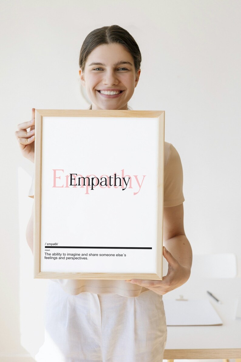 Empathy Definiton Printable Wall Art, Download Wall Art, Inspiration Quote, Zen Wall Art ...